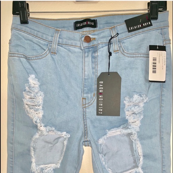 Fashion Nova | Shorts | Nwt Fn Distressed Bermuda Shorts L | Poshmark